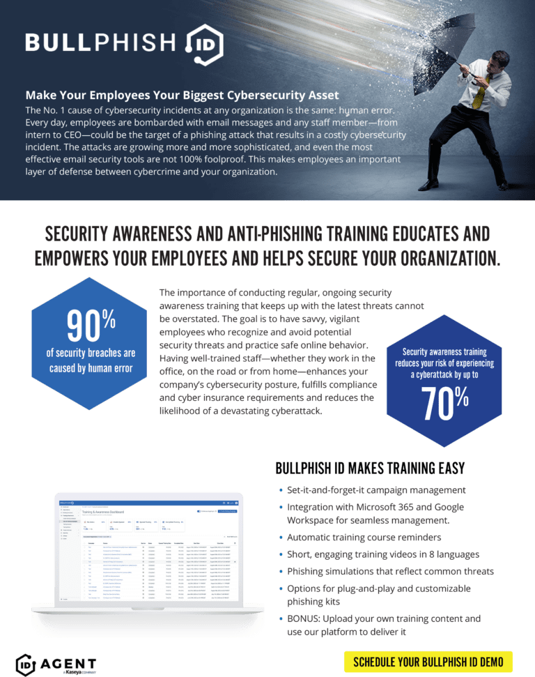 BullPhish ID for Businesses Product Brief | ID Agent
